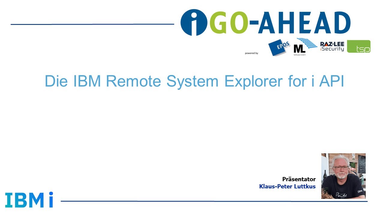 Die IBM Remote System Explorer for i API - YouTube