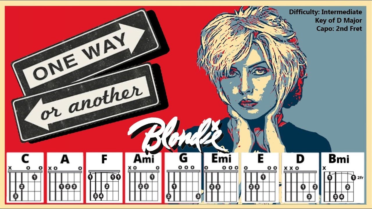 How to Play "ONE WAY OR ANOTHER" by Blondie (Capo 2) | Intermediate ...