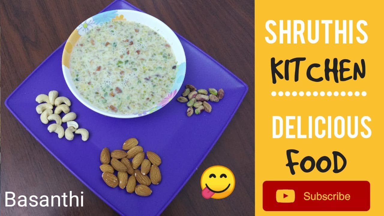 Basanthi Recipe in Tamil | Dessert Recipe - YouTube