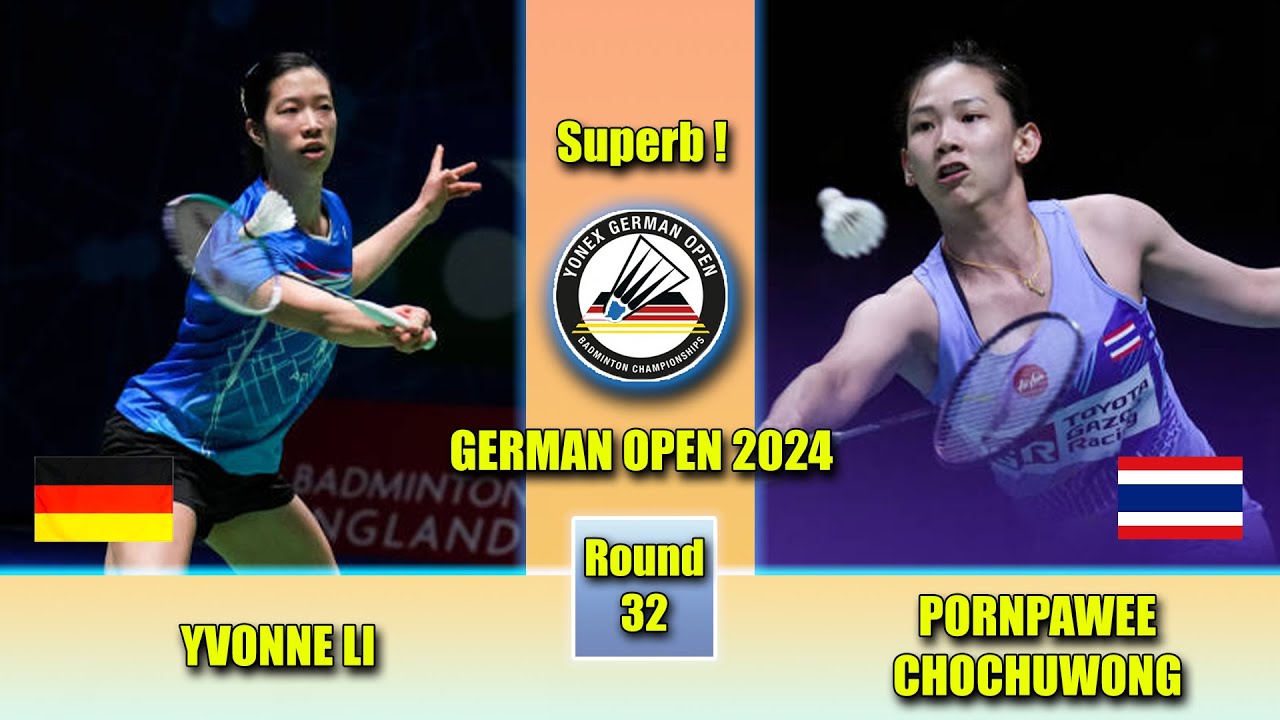 Pornpawee Chochuwong (THA) vs Yvonne Li (GER) | German Open 2024 ...