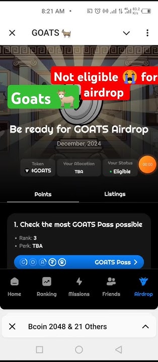 Goats 🐐 Telegram Bot eligibility criteria #goats #goat - YouTube