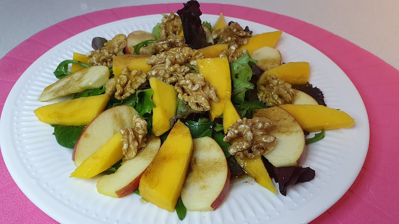 ENSALADA CON MANGO Y NUECES. refrescante y deliciosa! #nuberosaylila ...