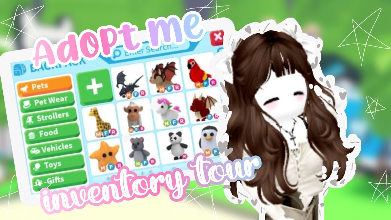 Adopt me inventory tour!!! everything is 100% for trade! - YouTube
