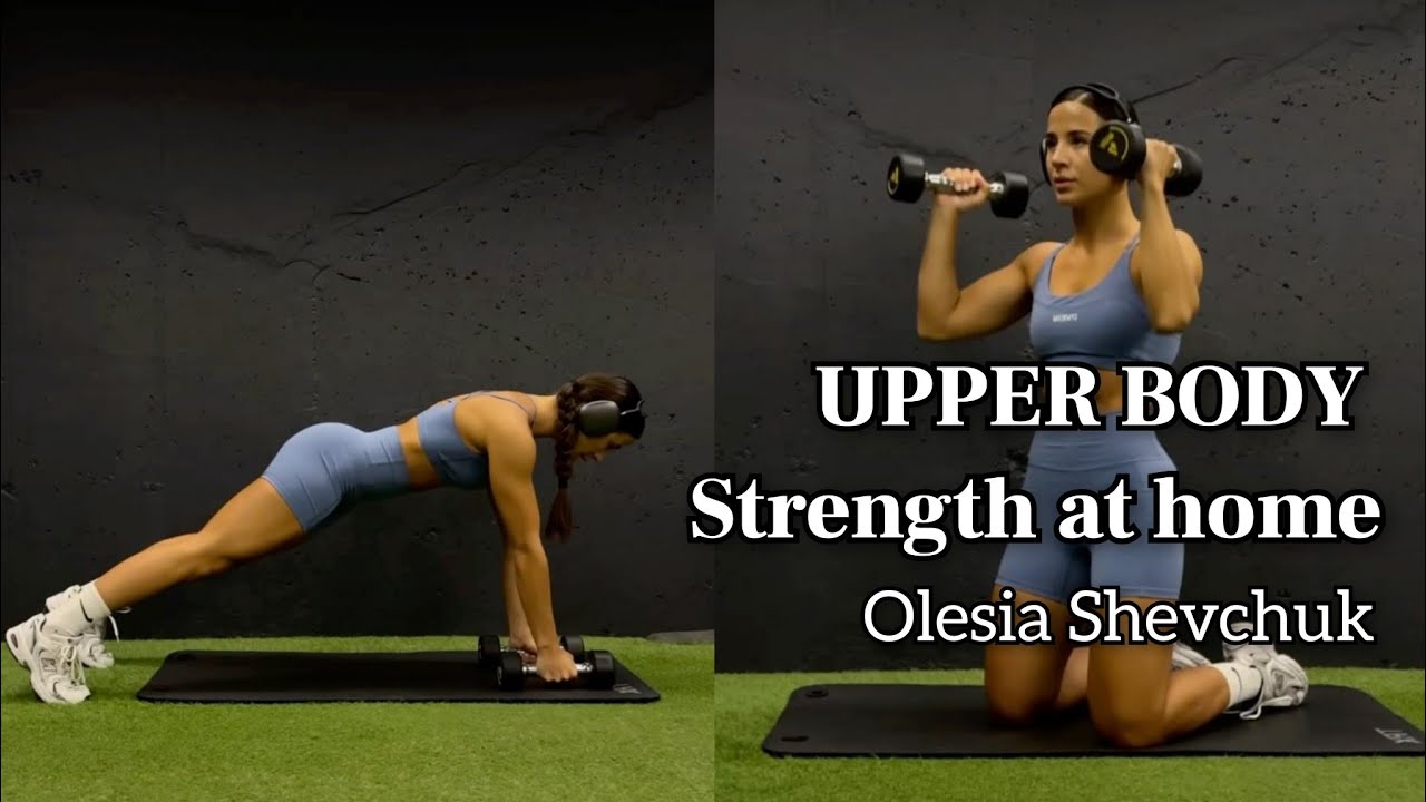 UPPER BODY strength at home | Olesia Shevchuk #crossfit #gymmotivation ...