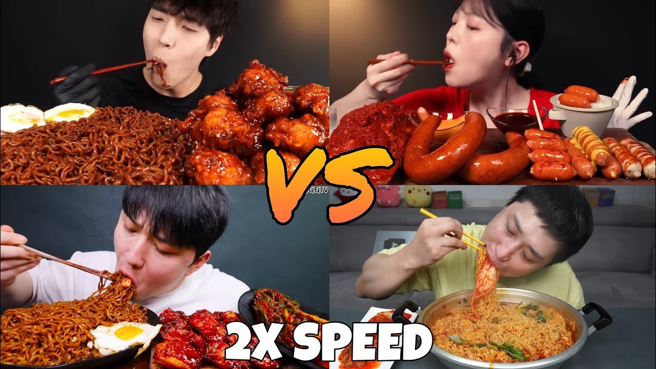 2x speed!!🔥 THE BEST MUKBANGERS - YouTube