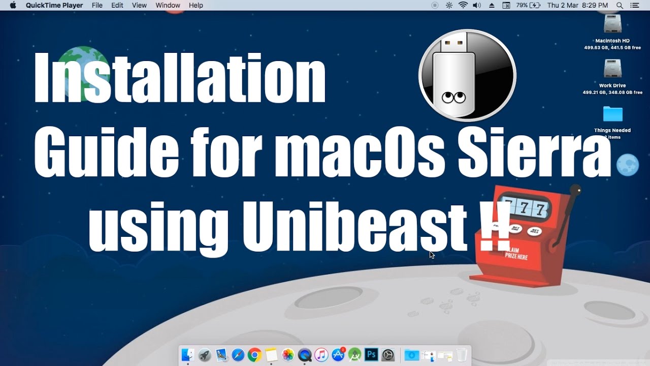 How to make a bootable pen drive of macOs Sierra for installing on a PC ...