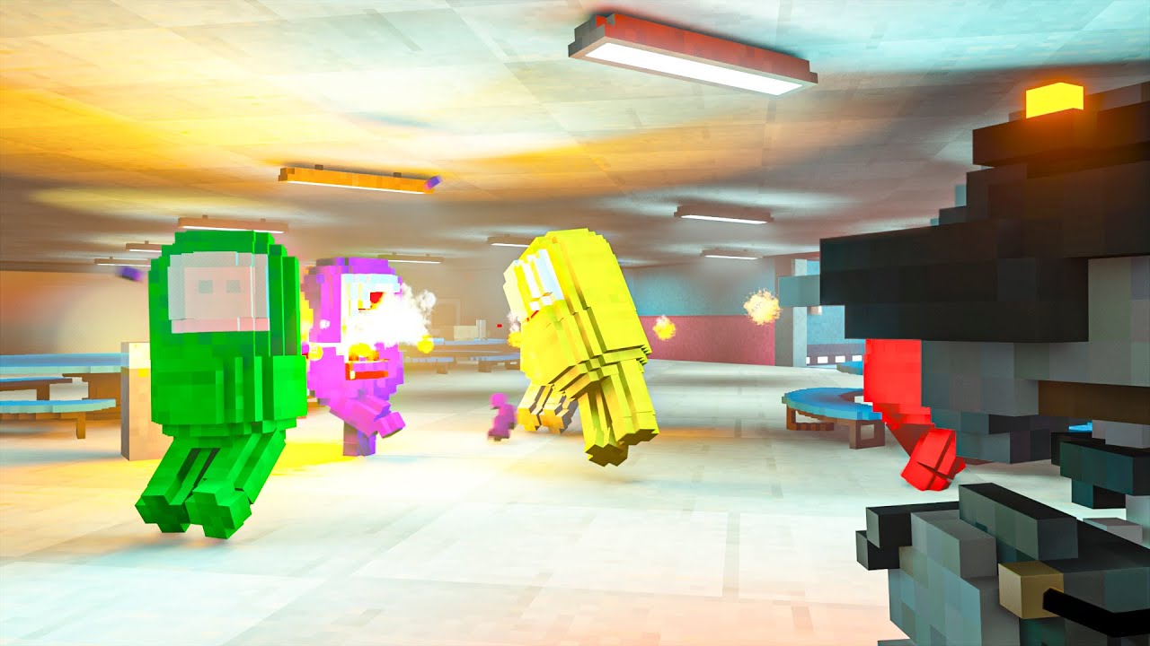 Realistic ROBOT DESTROYS Among us base in Teardown - YouTube