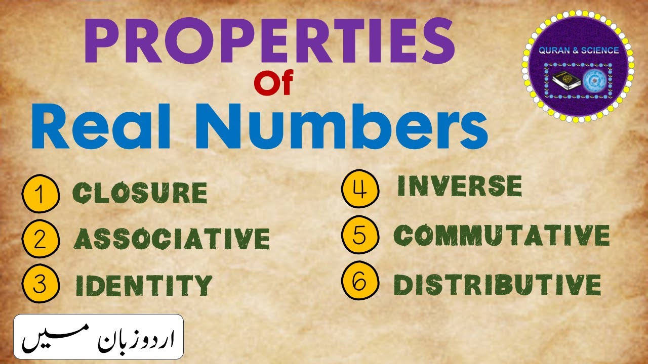 📄 Properties of Real Numbers | MADE EASY | Quran & Science - YouTube