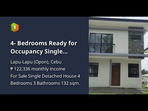 4- Bedrooms Ready for Occupancy Single Detached House and Lot - YouTube