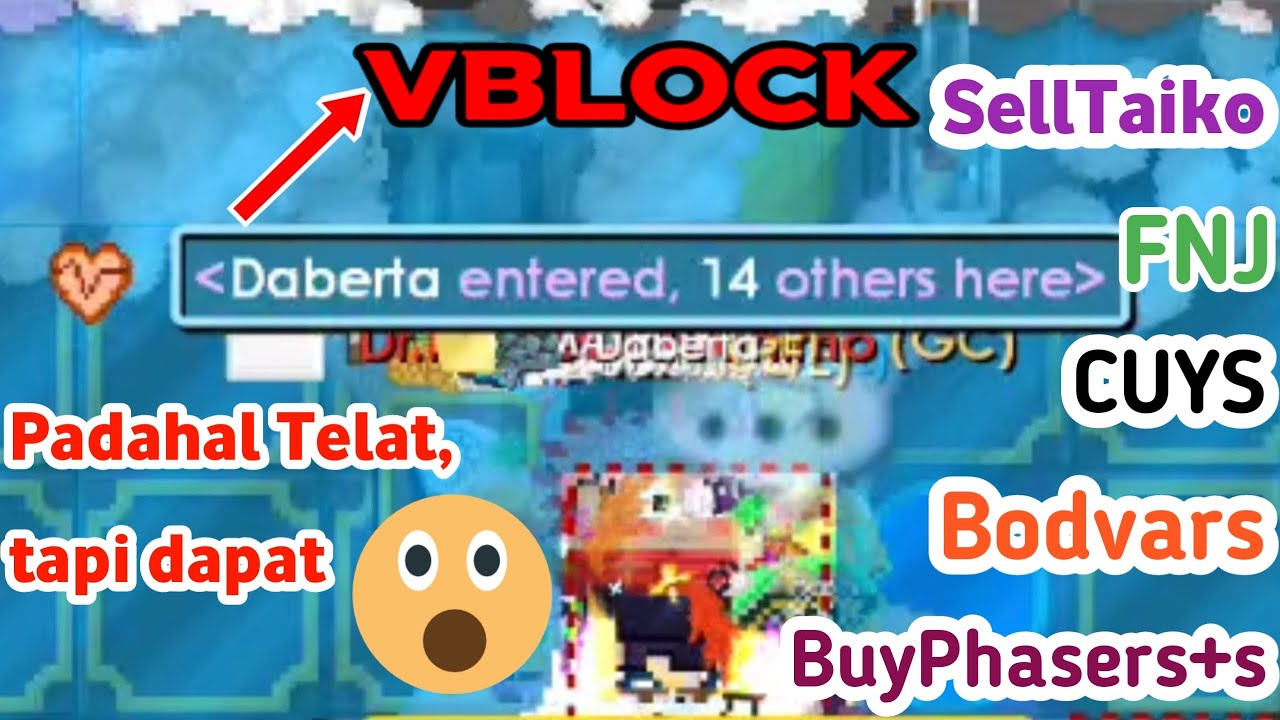 Tim cadangan Gokuriki yang dapat V+BLOCK?! Growtopia Breaking 179 days lock - YouTube