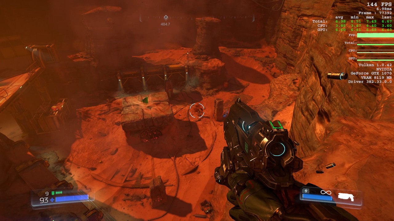 Doom 2016 GTX 1070 Vulkan Ultra Settings - YouTube