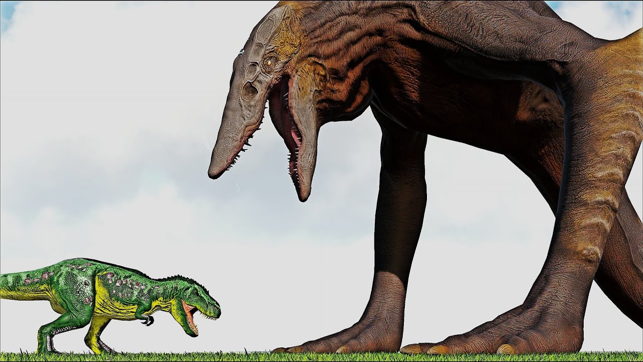 TITANUS SKULL CRAWLER VS SAVAGE TYRANNOSAURUS REX LVL 15.000 (ARK ...