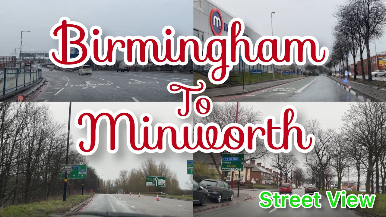Birmingham To Minworth | Street View | Countryside in UK | 2023 - YouTube