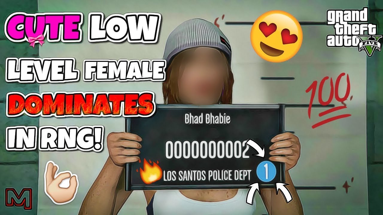 CUTE LOW LEVEL DOMINATES IN GTA 5 RNG!! | GTA 5 ONLINE - YouTube