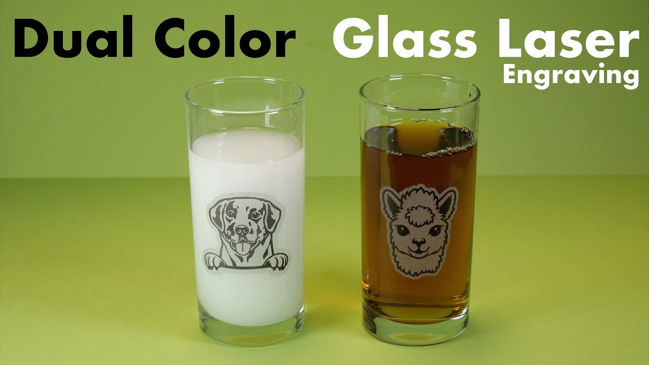 Dual color glass laser etching (with Snapmaker rotary and 10W laser ...
