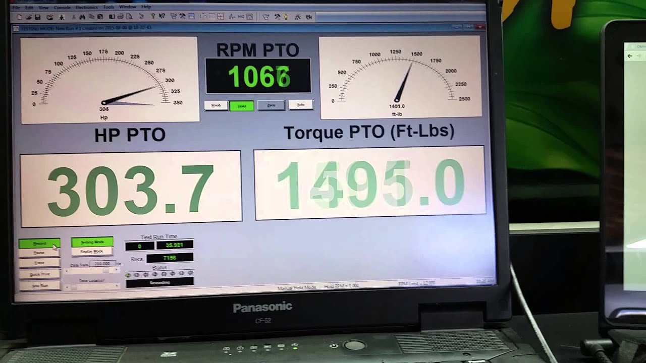 JD 9460RT stock power - YouTube