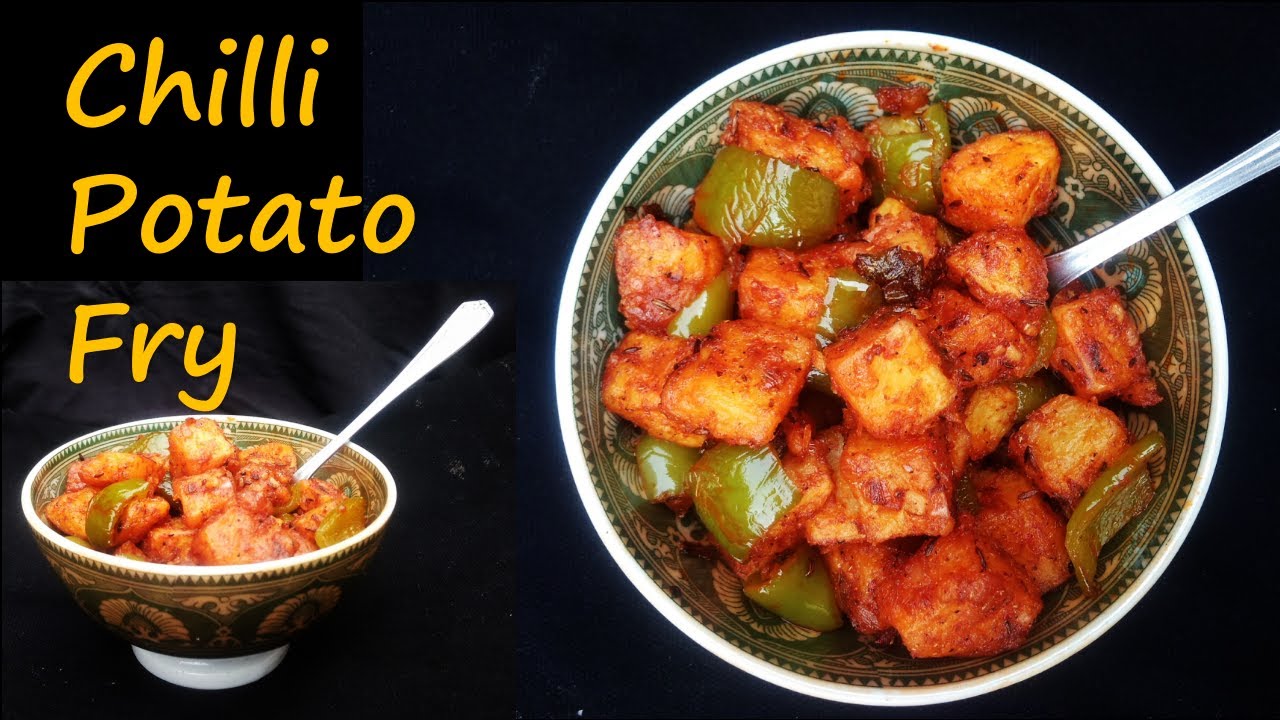 Chilli Potato Fry | spicy chilli potato fry | snack | spicy potato fry ...
