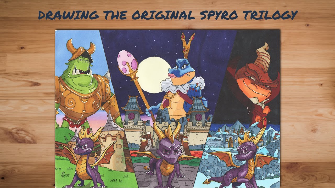 DRAW IT | Spyro Trilogy Drawing Timelapse - YouTube