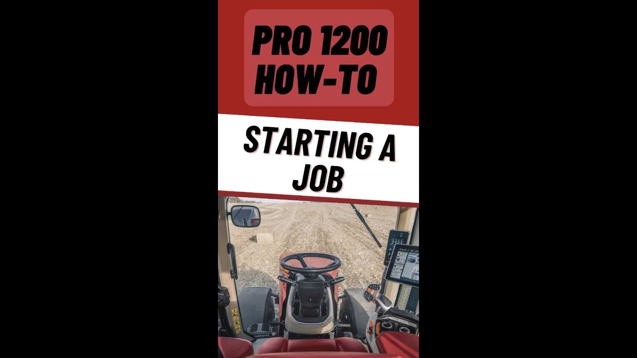 Case IH Pro 1200 How to Start a Job - YouTube