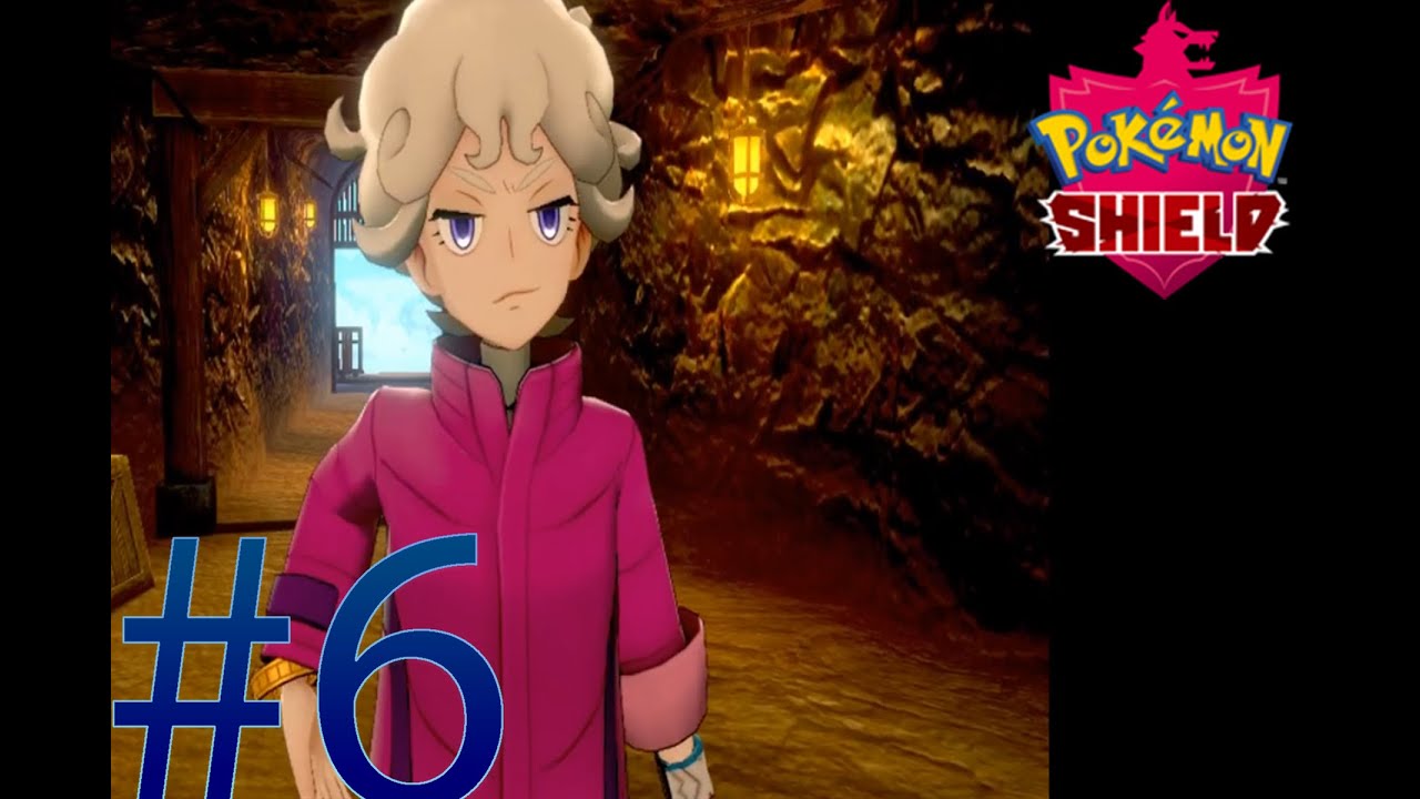 pokemon shield gameplay part 6- galar mine + pokemon trainer bebe ...