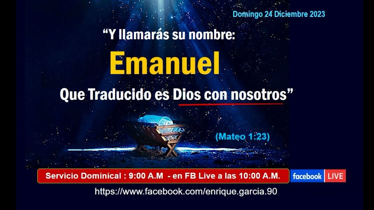 "Y llamarás su nombre: Emanuel Que Traducido es Dios con nosotros ...