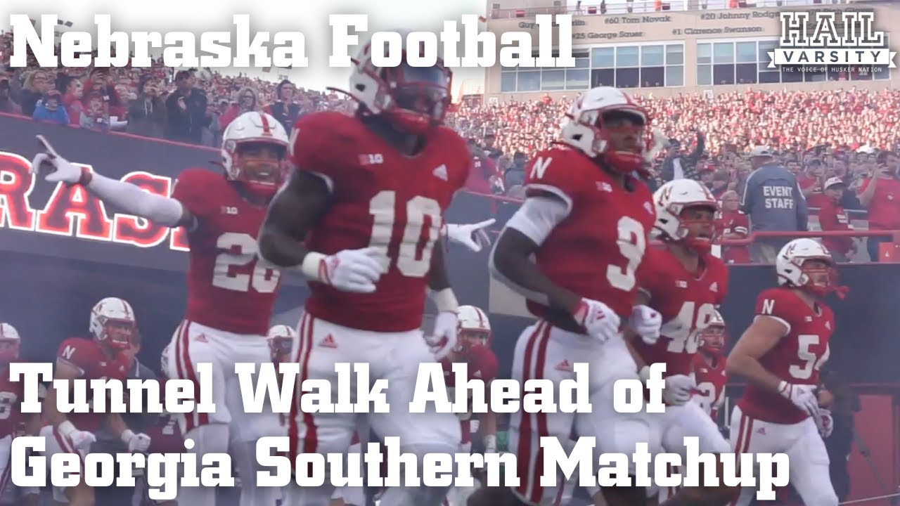 Nebraska Football: Tunnel Walk Ahead of Georgia Southern Matchup - YouTube