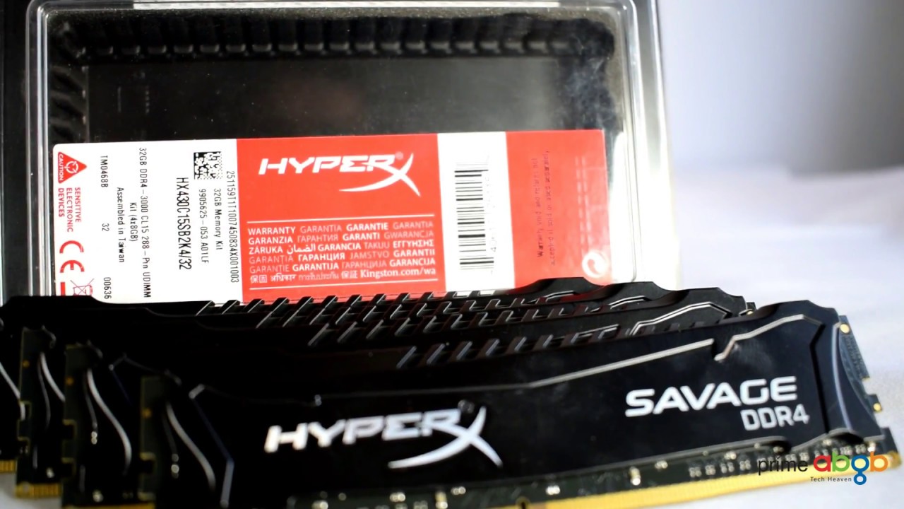 Kingston HyperX Savage DDR4 32GB Ram Kit - YouTube