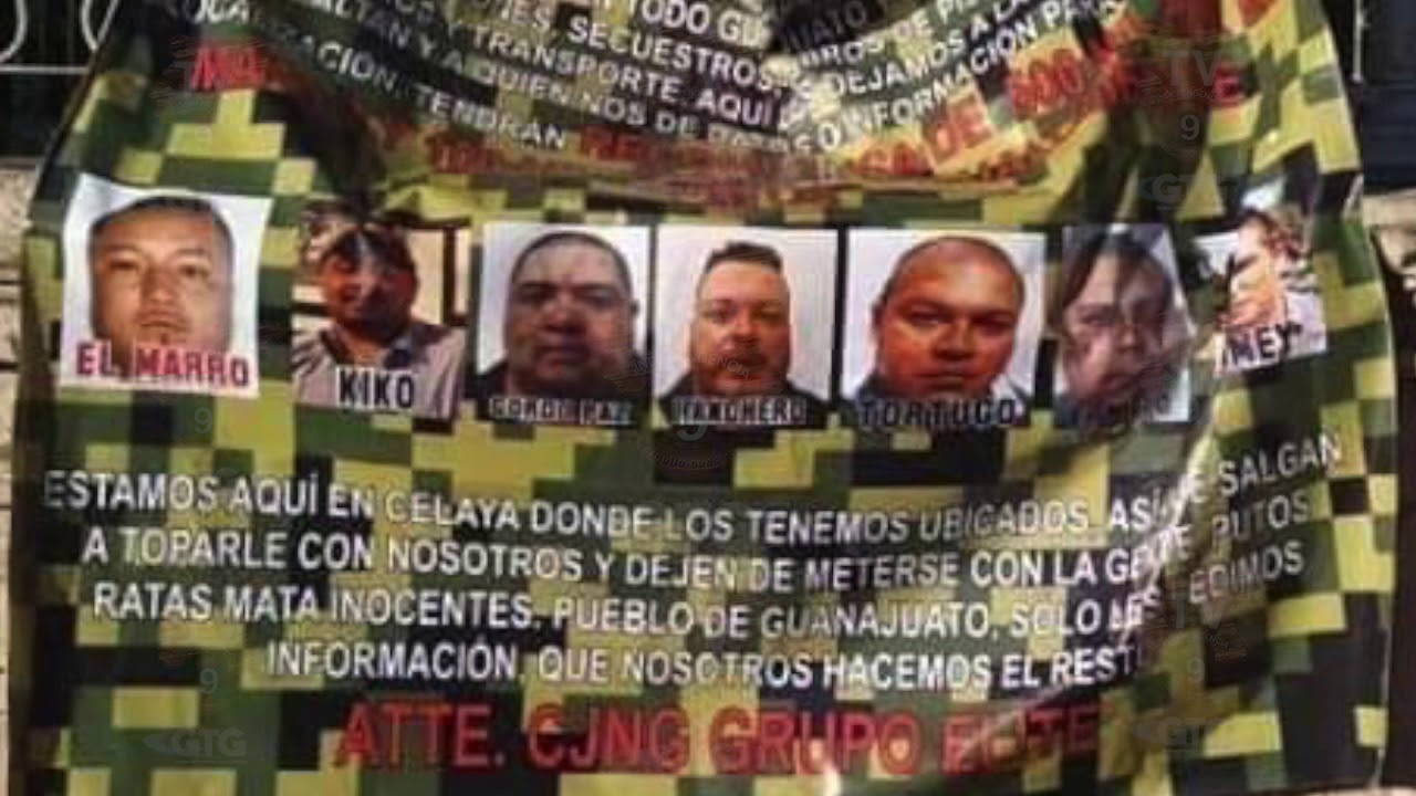 Amanecen narcomantas en diferentes municipios de Guanajuato - YouTube