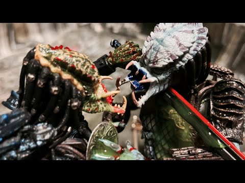 LOST PREDATOR VS WARRIOR PREDATOR STOP MOTION COMPLETE！ - YouTube