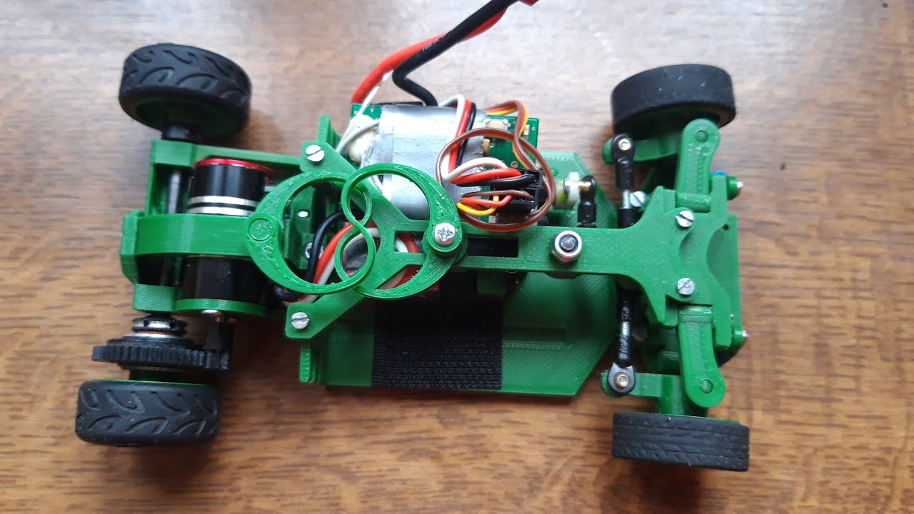 Construction of a 3D printed chassis in 1/28 scale, mini z 2 - YouTube