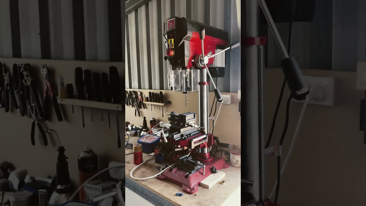 🪛🛠🗜 Bunnings Full Boar Bench Mounted Drill Press ⚙️🧰 - YouTube