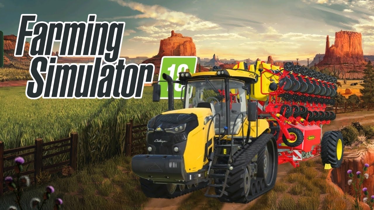 using challenger tractor & feed sheep in farming simulator 18 game play ...