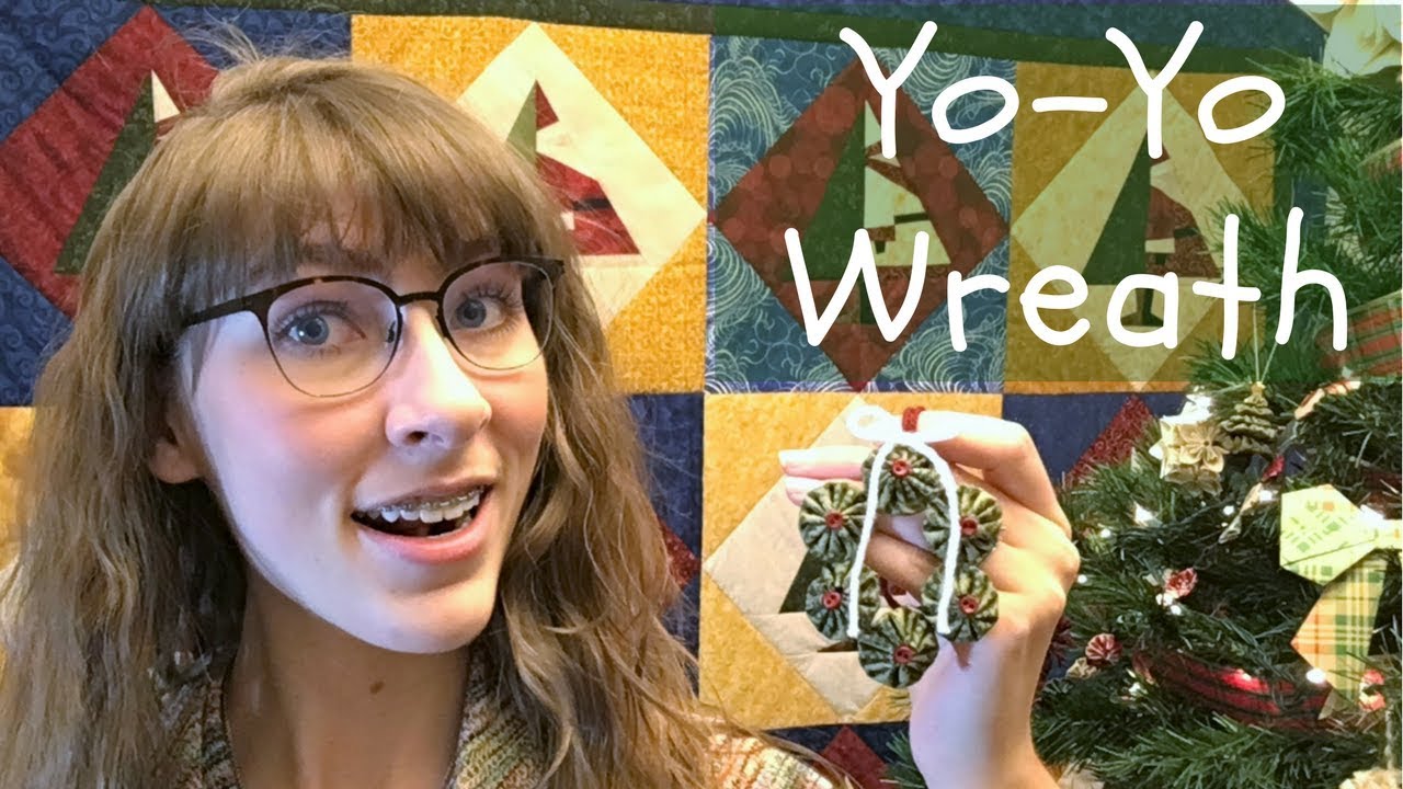 Yo-Yo Christmas Wreath - CCC Day #13 | SewBrenna - YouTube