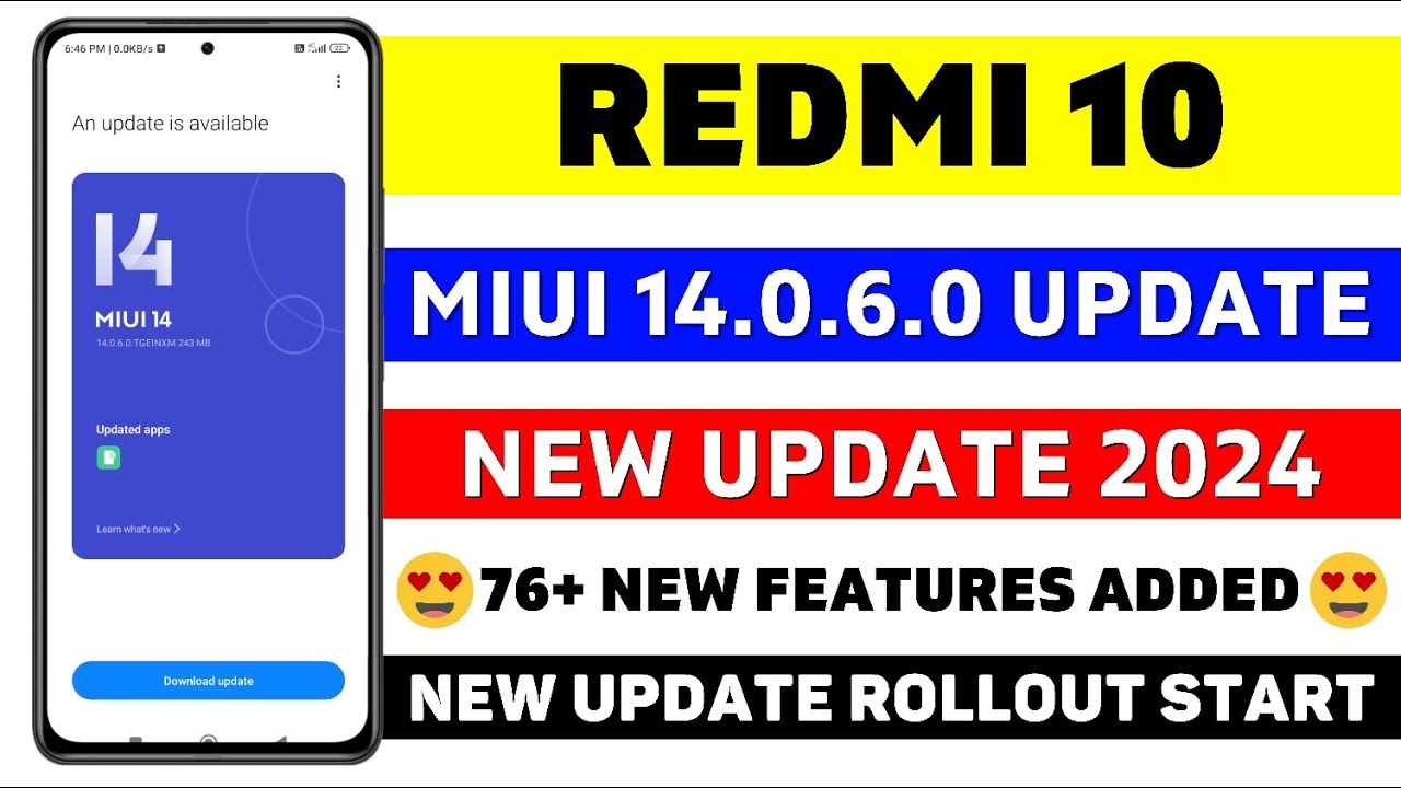 Redmi 10 MIUI 14.0.6.0 Update || Redmi 10 New Update || Redmi 10 Update ...