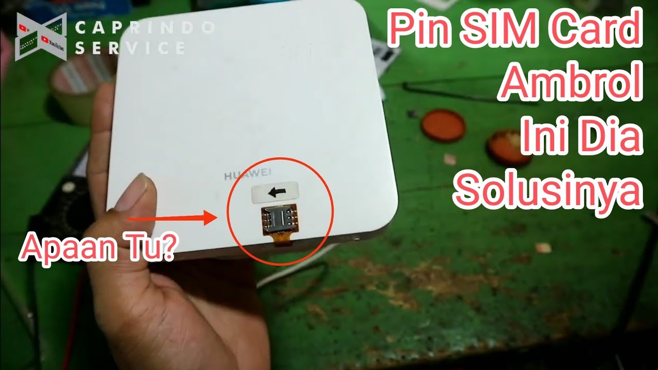 Ganti Pin Conektor Sim Card Modem Wifi Huawei - YouTube