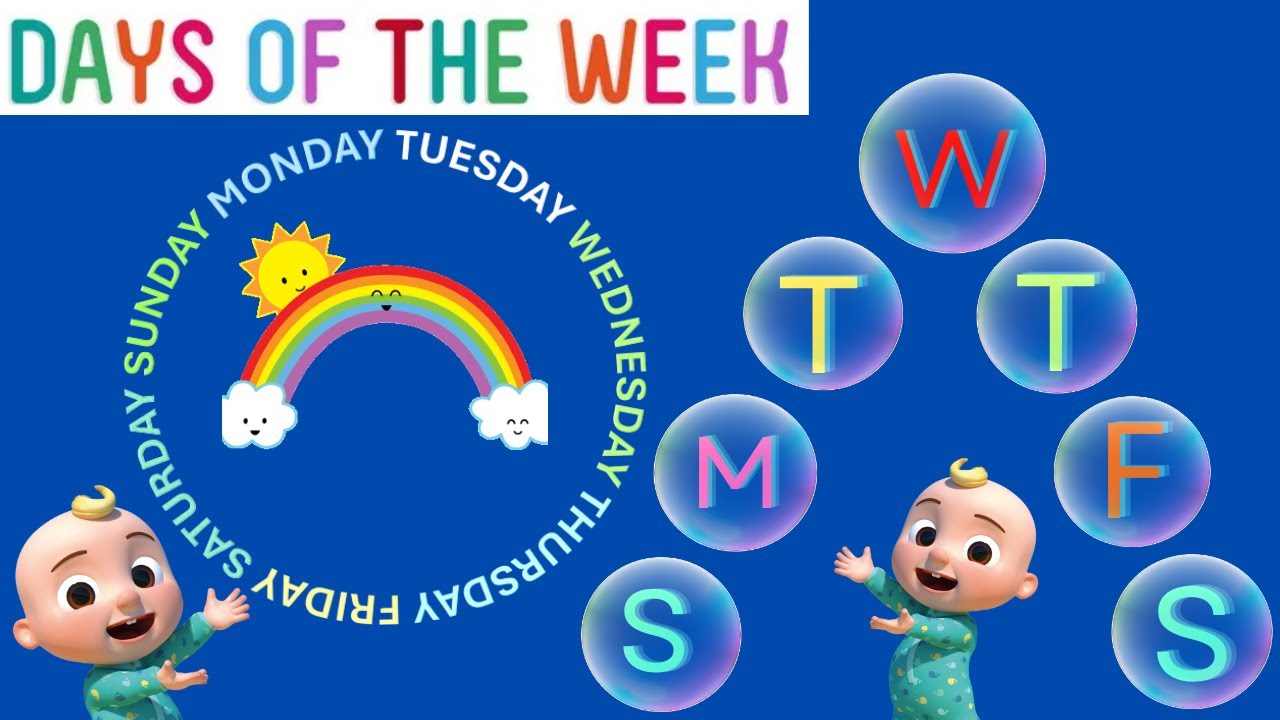 Seven Days a Week|Days of the Week|learn 7 days of the week|kids ...