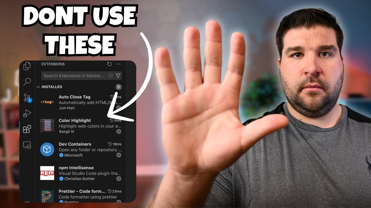 STOP Using These VS Code Plugins NOW - YouTube