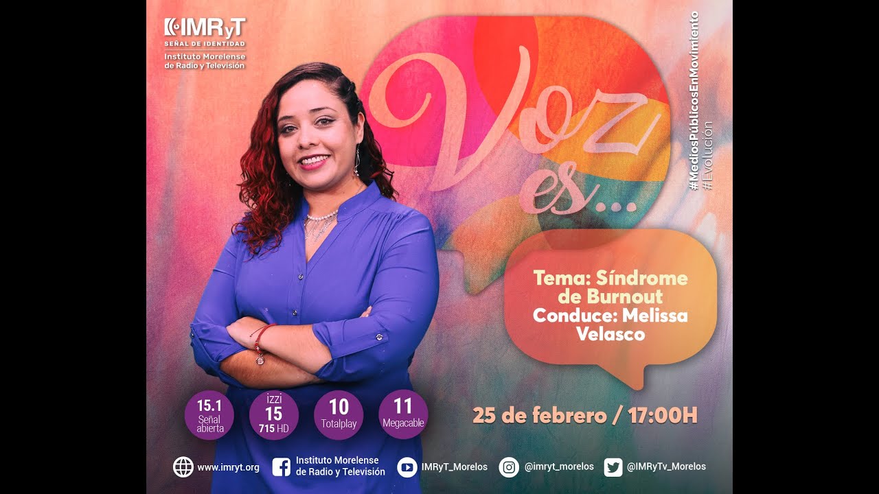#Ahora 📺 | #VozEs con Melissa Velasco: El burnout - YouTube
