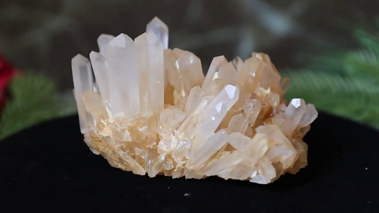 Clear Quartz Cluster from Peru - YouTube