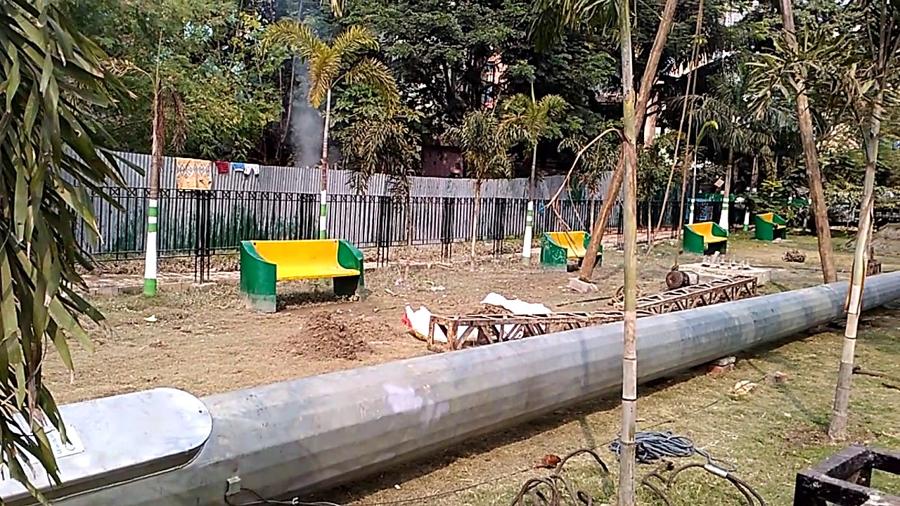 High Mast Light Pole installation ! India ! AK Engineers - YouTube