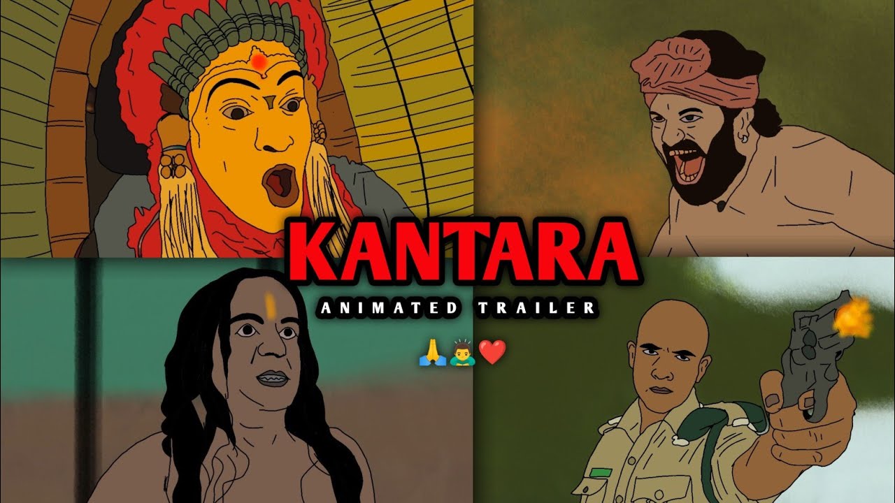 Kantara Climax scene video 🙏 ️/ animated official kantara trailer/ # ...