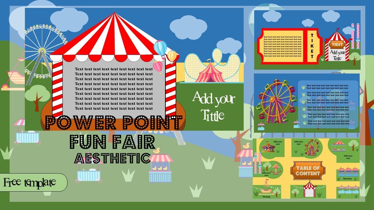 Aesthetic Powerpoint#14|Fun Fair Inspired💕💕 |Free Template|Eka Sari ...