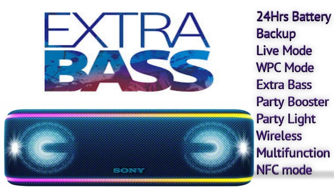 Sony SRS XB-41 Portable Wireless BT-Speaker - YouTube