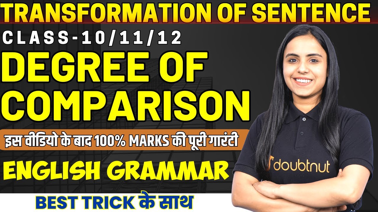 Degrees of Comparison in English Grammar सीखों बिलकुल Basics से ...