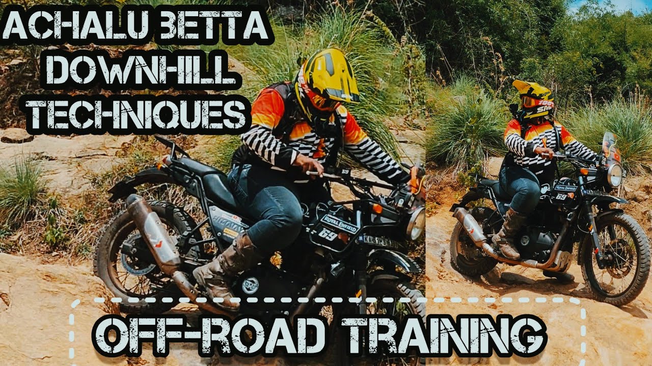 Off-road downhill training at ACHALU BETTA KANAKPURA || ಆಫ್-ರೋಡ್‌ನಲ್ಲಿ ...