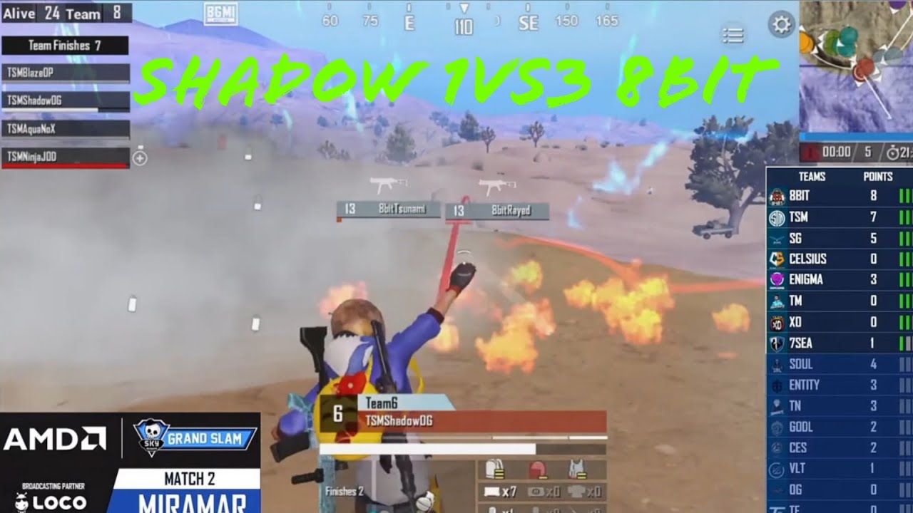 TSM Shadow 1vs3 8bit | Shadow on fire 🔥 | TSM vs 8bit - YouTube