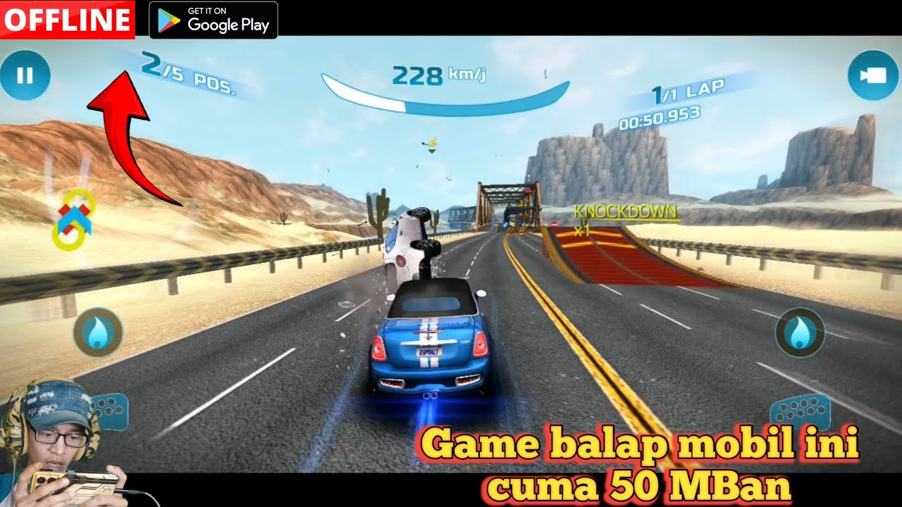 CUMA 50 MB GAME BALAP MOBIL RINGAN DAN SERU - Asphalt Nitro - YouTube