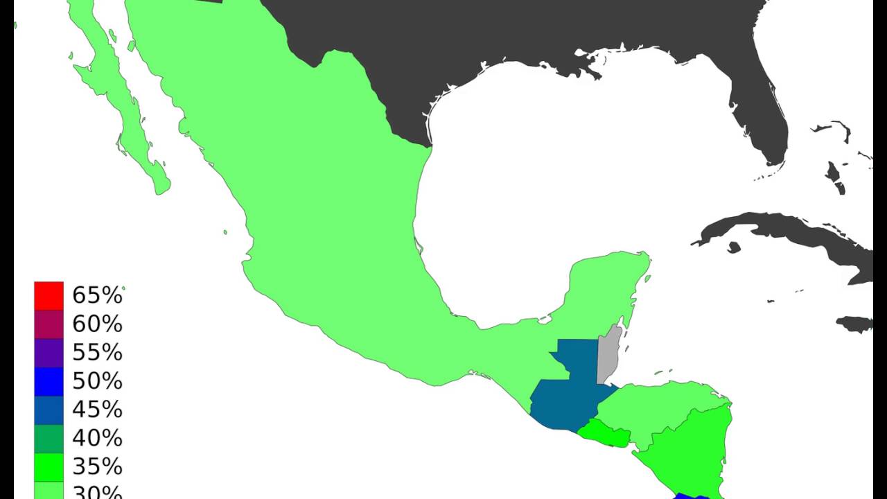 Central America - Population In The Largest City - Timelapse - YouTube