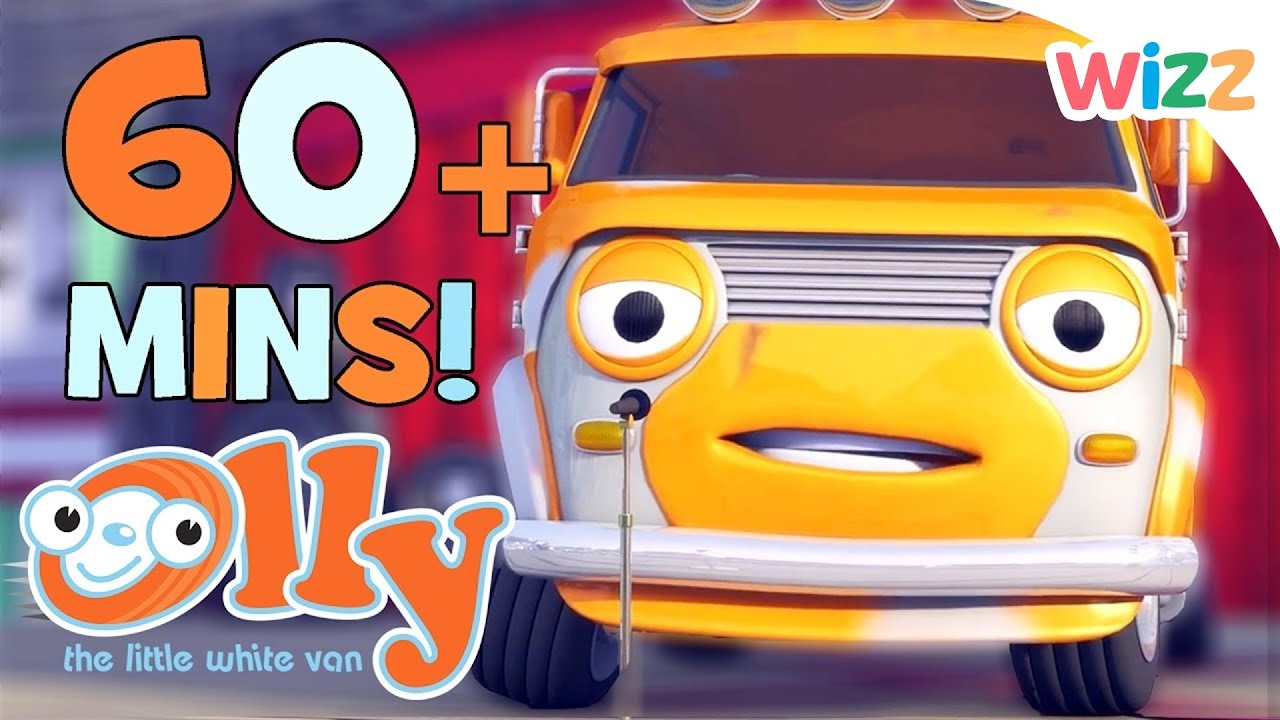 Olly The Little White Van | Olly and Bazza Compilation | 60 minutes ...
