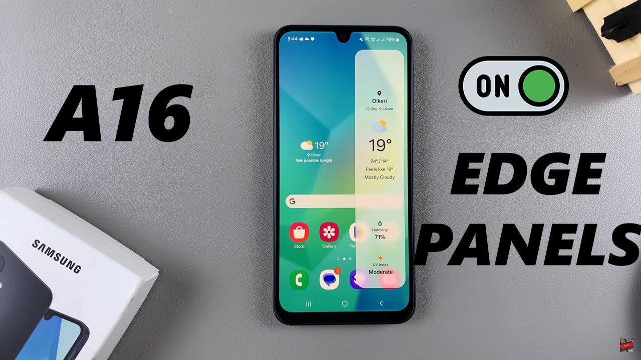 How To Enable Edge Panels On Samsung Galaxy A16 - YouTube